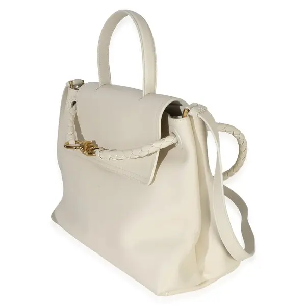 Bottega Veneta Cream Silky Calfskin Ciao Bag - Neutral