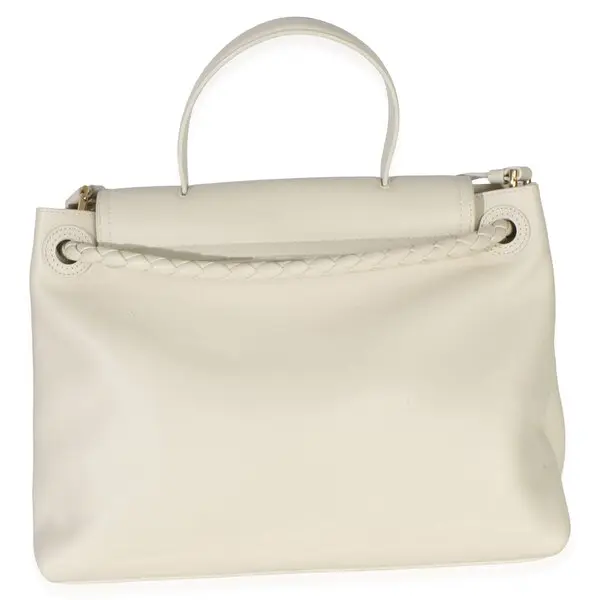 Bottega Veneta Cream Silky Calfskin Ciao Bag - Neutral