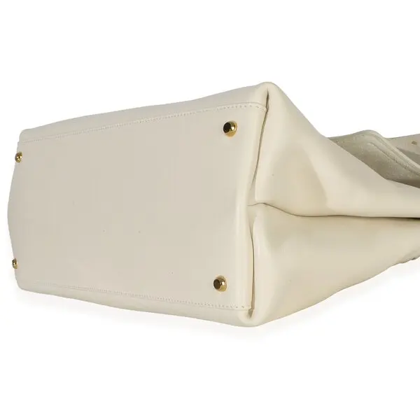 Bottega Veneta Cream Silky Calfskin Ciao Bag - Neutral