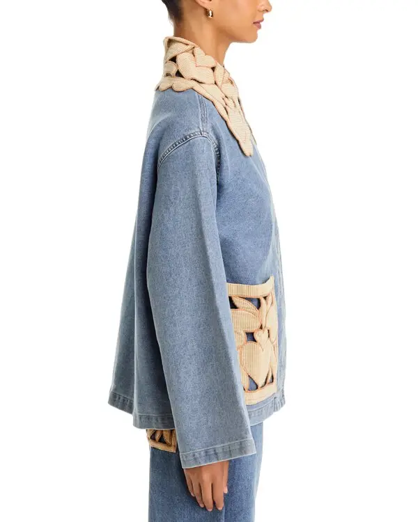 Farm Rio Blue Richelieu Barn Jacket