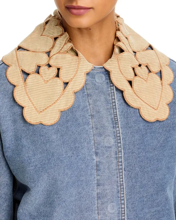 Farm Rio Blue Richelieu Barn Jacket