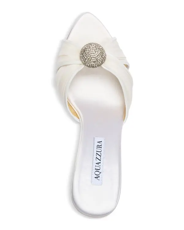 AQUAZZURA Embellished Mules