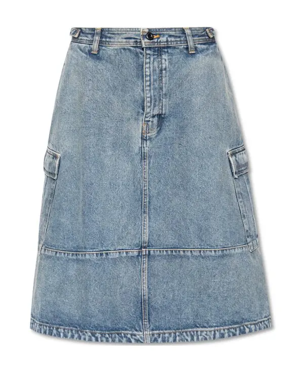 Balenciaga Cargo Denim Skirt