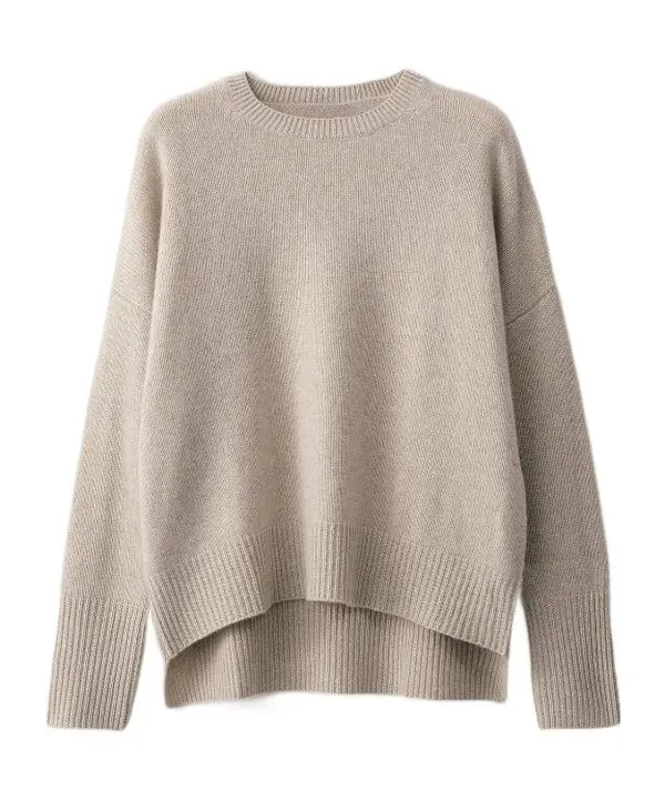 LISA YANG Mila Crew Neck Sweater - Nude