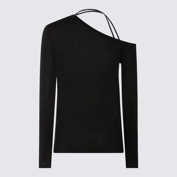 Brunello Cucinelli One-shoulder Long-sleeve Knit Jumper