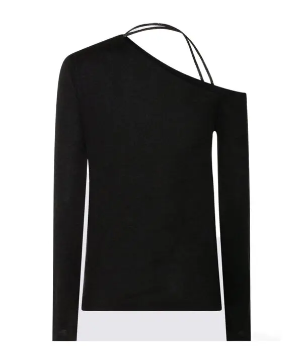 Brunello Cucinelli One-shoulder Long-sleeve Knit Jumper