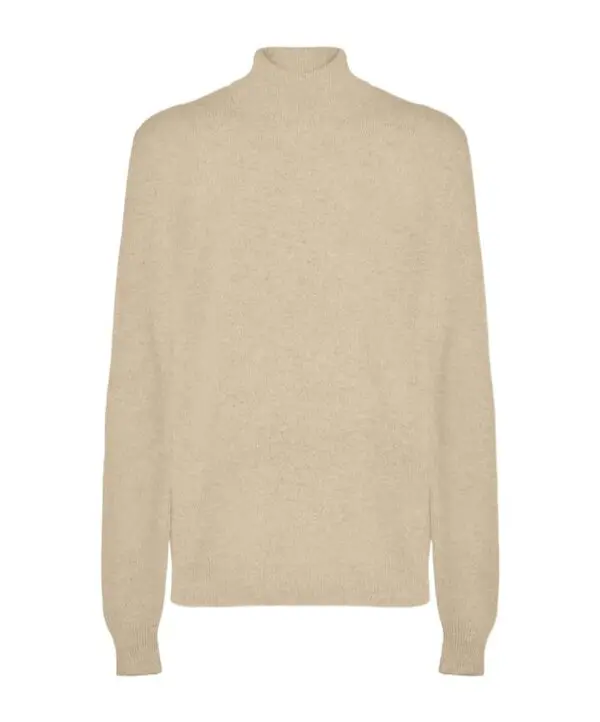 Malo Turtleneck Straight Hem Jumper - Walnut