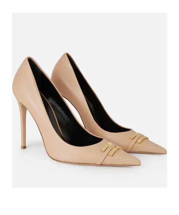 Elisabetta Franchi Logo Pointed High Heels