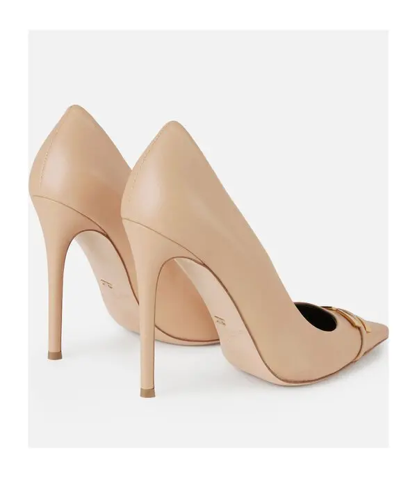 Elisabetta Franchi Logo Pointed High Heels