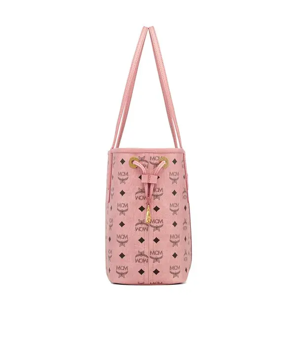 Mcm Monogram Printed Drawstring Tote Bag