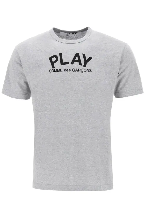 Play Comme Des Garcon Comme Des Garçons Play Logo Printed Crewneck T-shirt