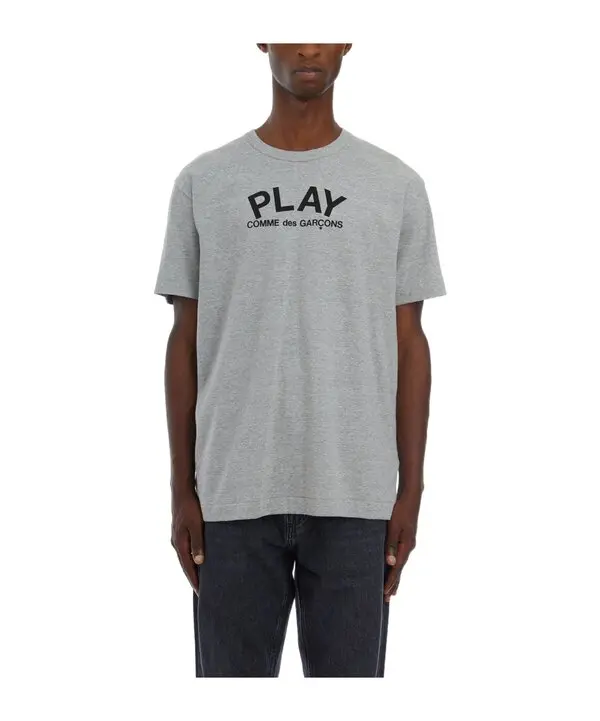 Play Comme Des Garcon Comme Des Garçons Play Logo Printed Crewneck T-shirt