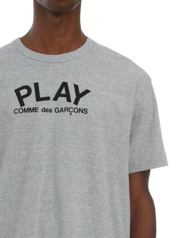 Play Comme Des Garcon Comme Des Garçons Play Logo Printed Crewneck T-shirt