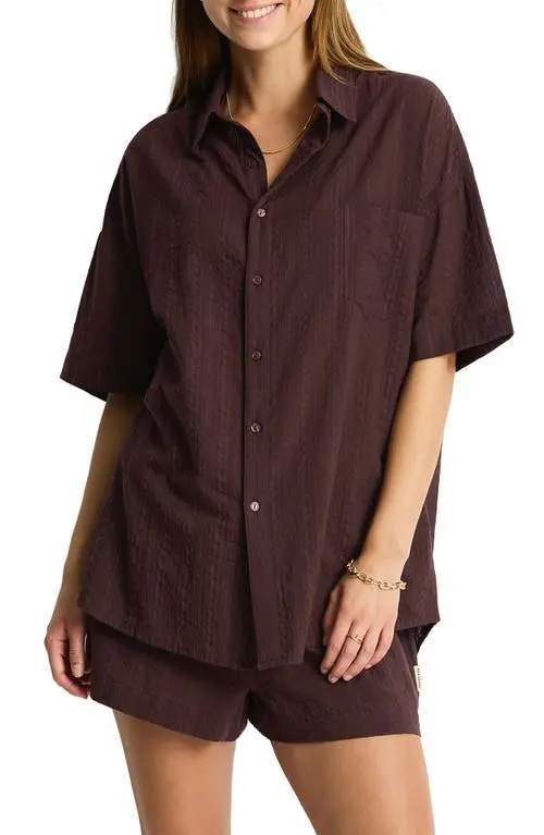 SEA LEVEL Cotton Cover-up Shirt