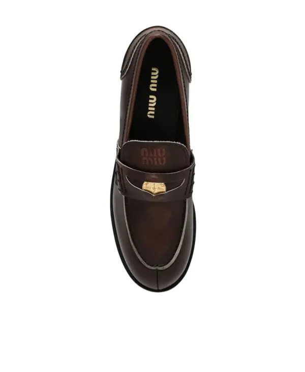 Miu Miu Leather Loafers