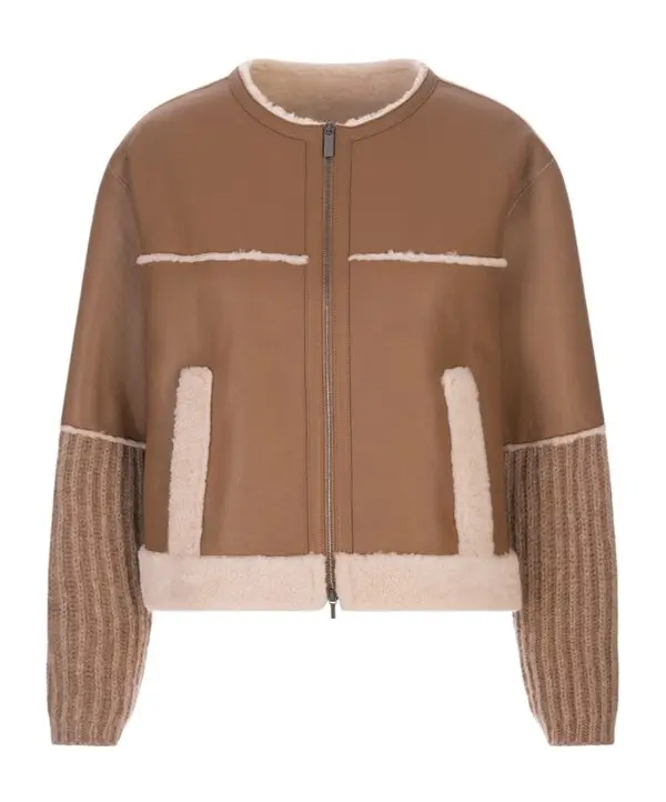 Fabiana Filippi Shearling Zip-up Jacket