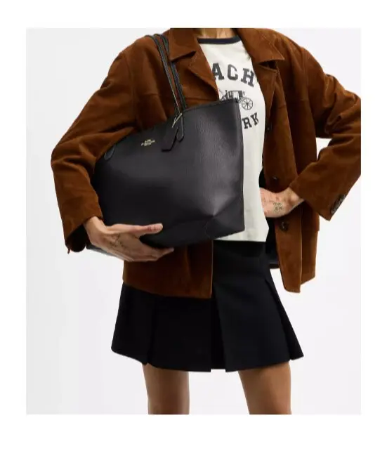 COACH City Tote Bag - Gold/black