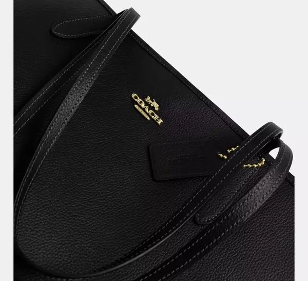 COACH City Tote Bag - Gold/black