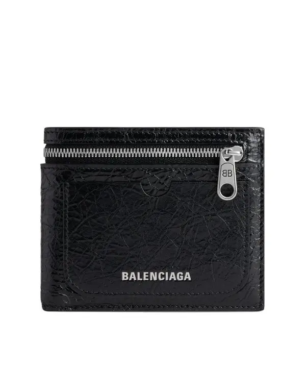 Balenciaga Superbusy Bi-fold Wallet - Black