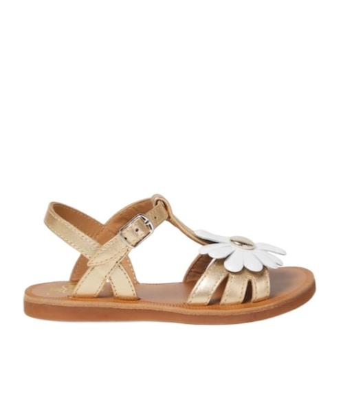 POM D'API Plagette Big Flo Leather Sandals - Nude