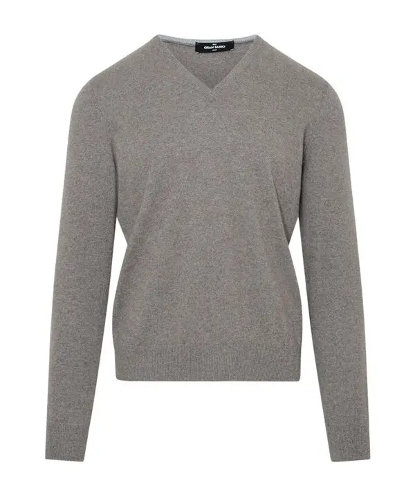 GRAN SASSO V-neck Pullover - Gray