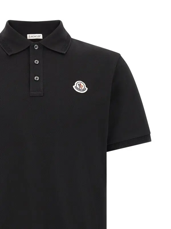 Moncler Logo Patch Short-sleeved Polo Shirt