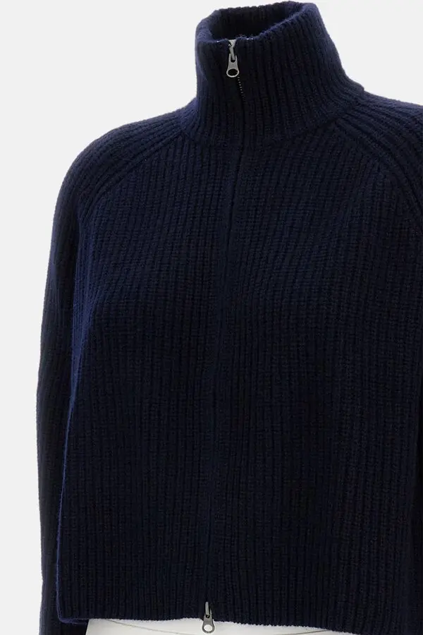 LISA YANG High-neck Zip Cardigan