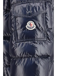 Moncler Maya Zip-up Hooded Jacket - Navy Blue