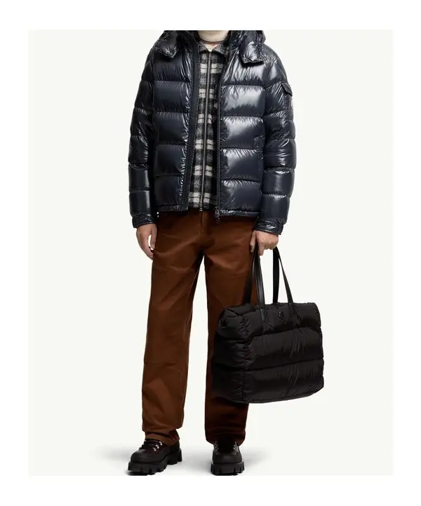 Moncler Maya Zip-up Hooded Jacket - Navy Blue
