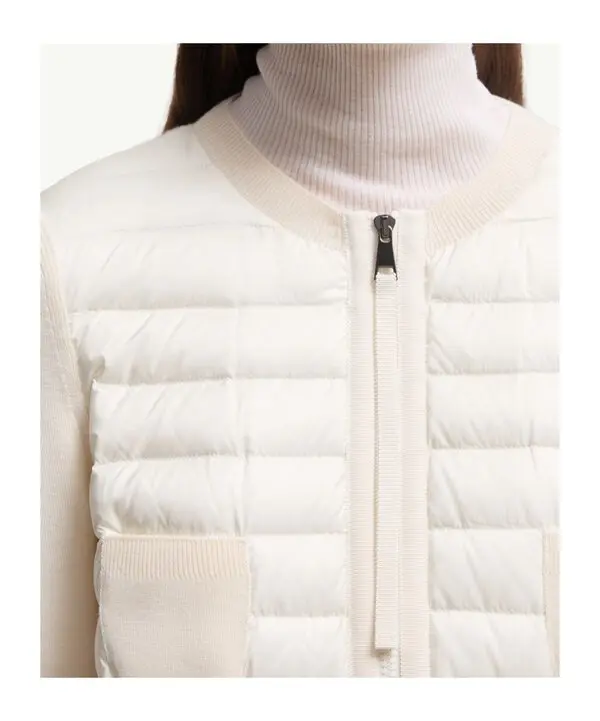 Moncler Padded Wool Zip-up Cardigan