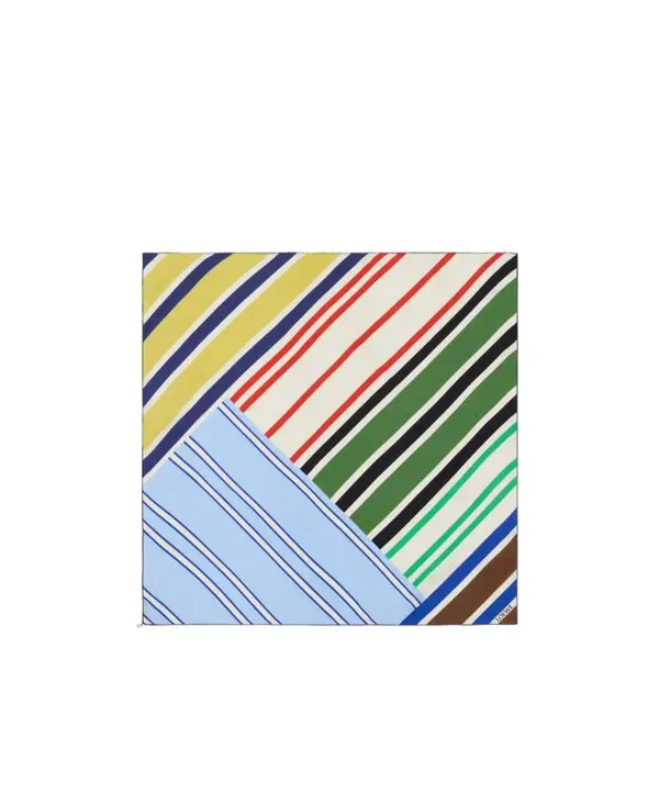 Loewe Logo Pattern Silk Scarf - Multicolor