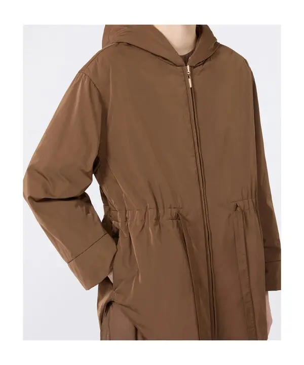Max Mara Charme Zip-up Drawstring Coat