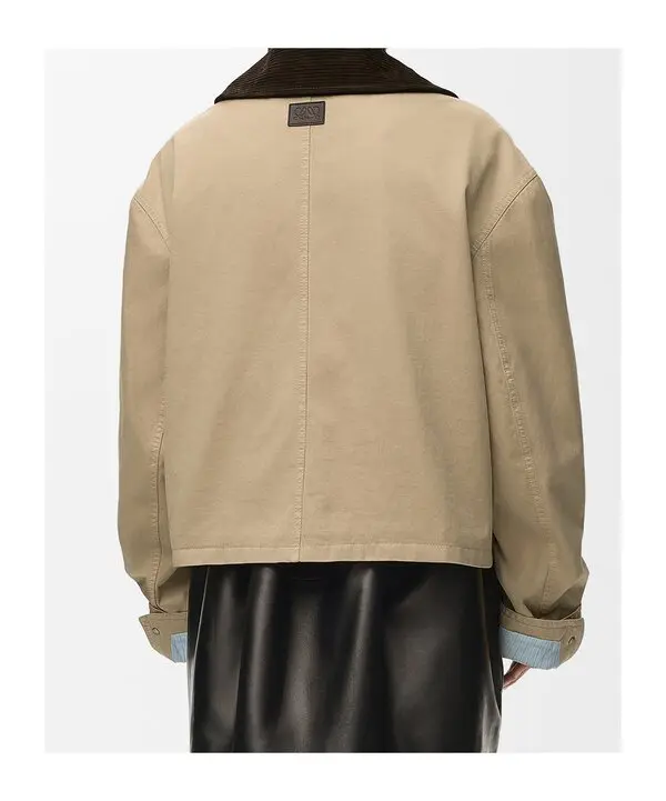 Loewe Buckled Cropped Jacket - Light Brown