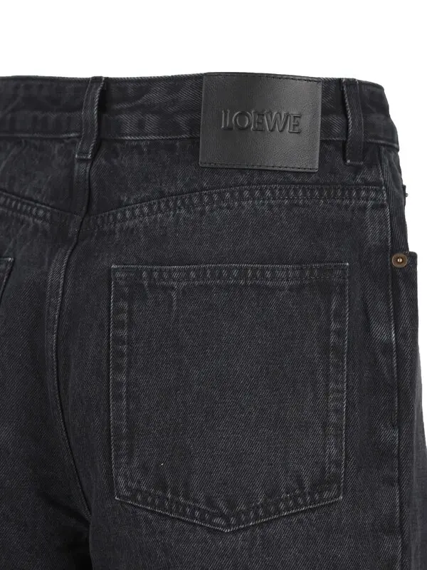 Loewe Embroidered Wide-leg Jeans