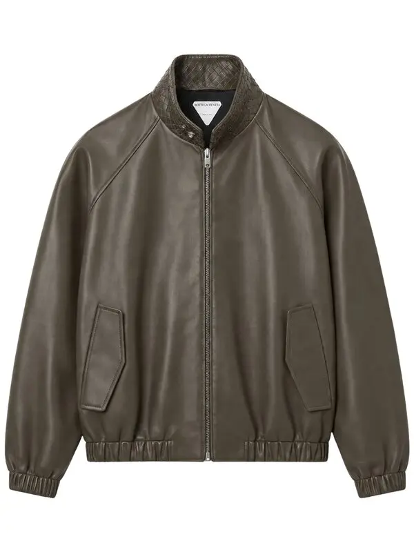 Bottega Veneta Leather Blouson - Black