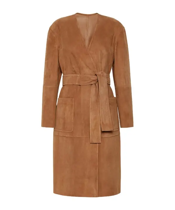 Max Mara Portici Belted Coat - Camel