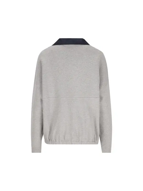 Loewe Medium-weight Fleece Sweatshirt With Embroidery - Grey