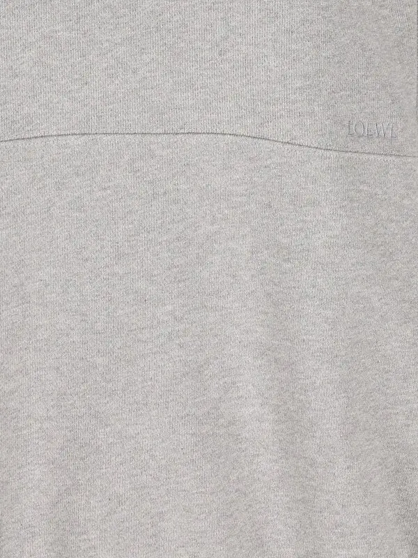 Loewe Medium-weight Fleece Sweatshirt With Embroidery - Grey