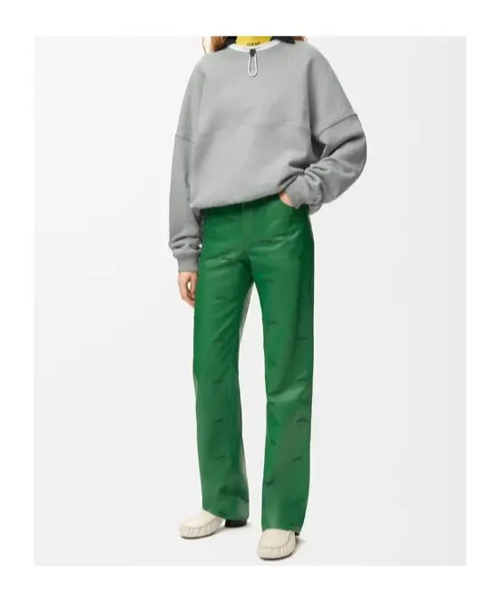 Loewe Medium-weight Fleece Sweatshirt With Embroidery - Grey