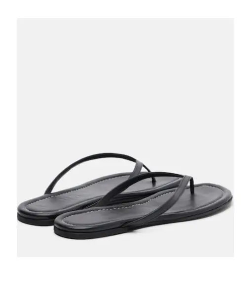 Staud Freja Leather Thong Sandals