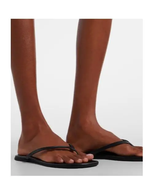 Staud Freja Leather Thong Sandals