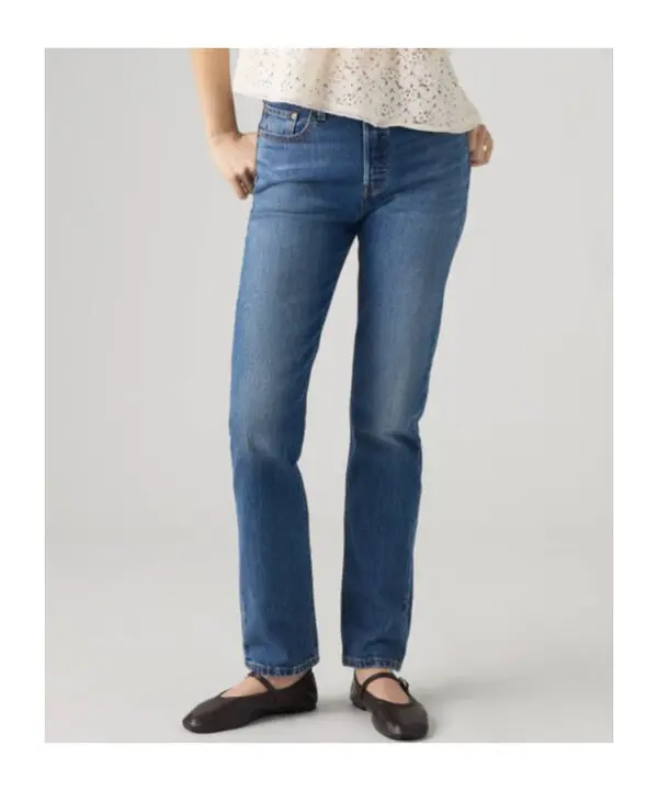 LEVI'S High-rise Straight-leg Jeans