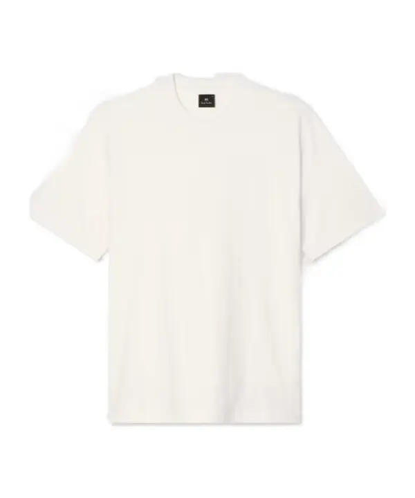 Paul Smith Blanket-stitch 'happy' T-shirt - White