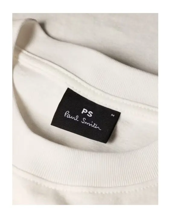 Paul Smith Blanket-stitch 'happy' T-shirt
