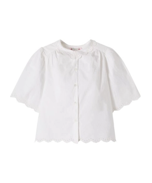 Bonpoint Lizea Broderie Anglaise Cotton Blouse