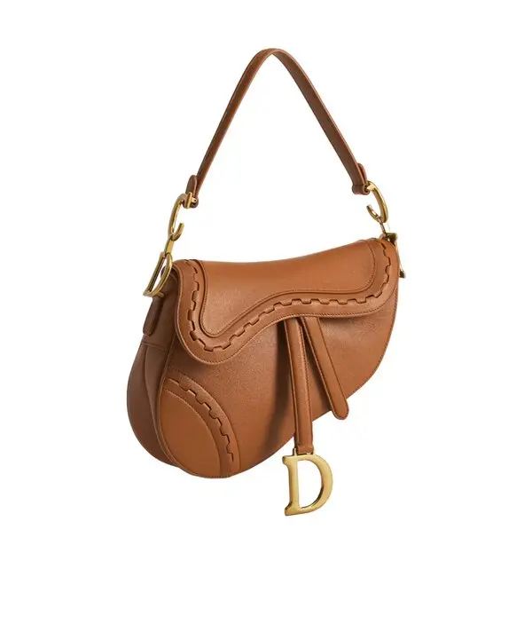 Dior Saddle Bag With Strap - Maroon