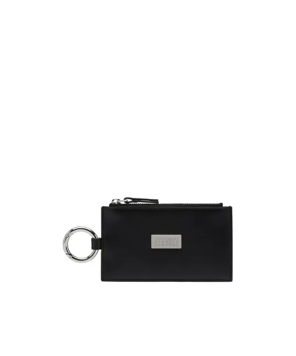 MAISON MARGIELA Leather Zip Wallet - Black