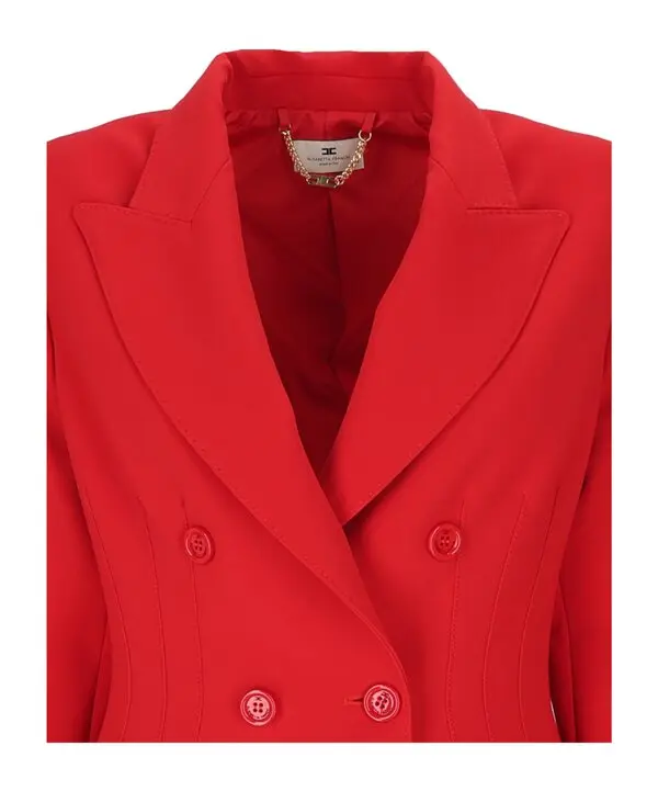 Elisabetta Franchi Fitted Double-breasted Blazer