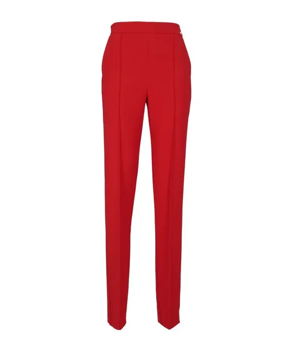 Elisabetta Franchi Slim Fit Trousers - Red