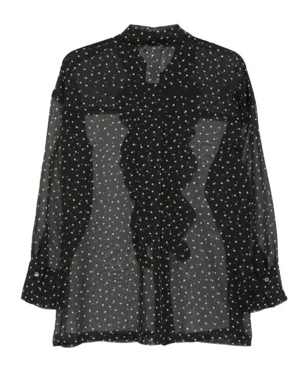 P.a.r.o.s.h Star-print Ruffled Shirt